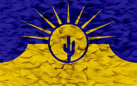 다운로드 메사의 국기 애리조나 4k 미국 도시 3d 다각형 배경 메사 플래그 3d 다각형 텍스처 메사의 날 3차원