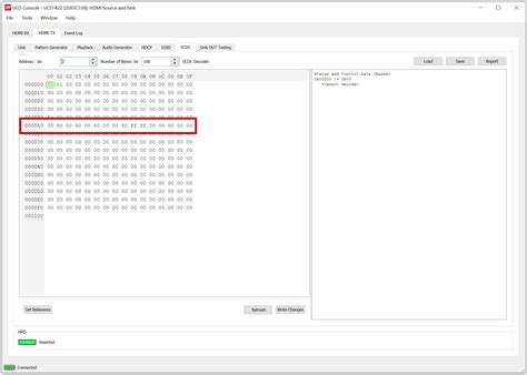 Test Visualization In UCD Console GUI Unigraf