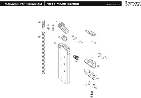 1911 Exploded Parts Diagram Gun Exploded View Firearms Parts Diagrams