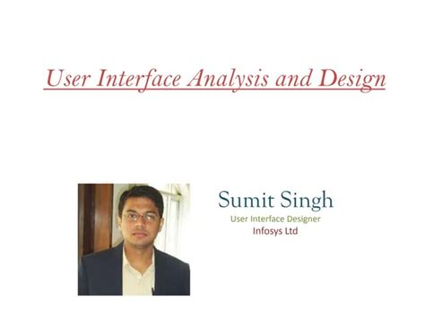 User Interface Analysis And Design Pptx