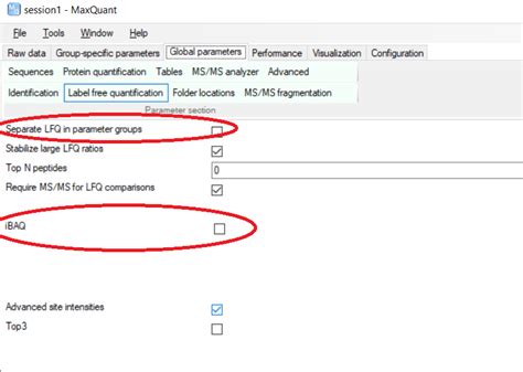 Proteins Setting Up Maxquant Parameters For Processing Proteomics