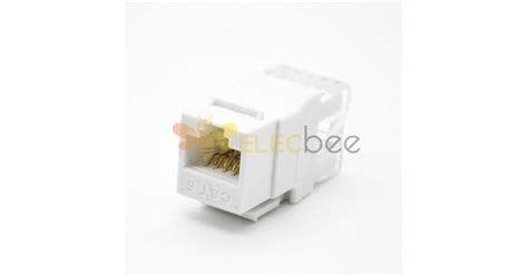 Modular Jack RJ45 Unshielded CAT6 180 Degree Single Port Network Socket