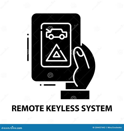 Remote Keyless System Icon Linear Isolated Illustration Thin Line Vector Web Design Sign