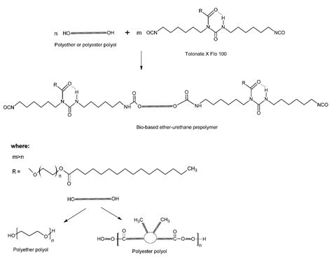Eco Friendly Ether And Ester Urethane Prepolymer Structure Processing