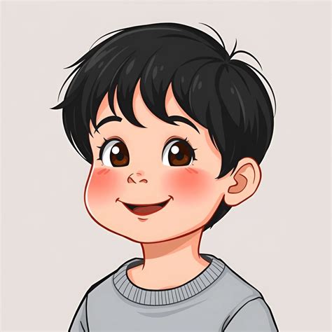 Cheerful Cartoon Boy Character Free Download Ai Scribbles