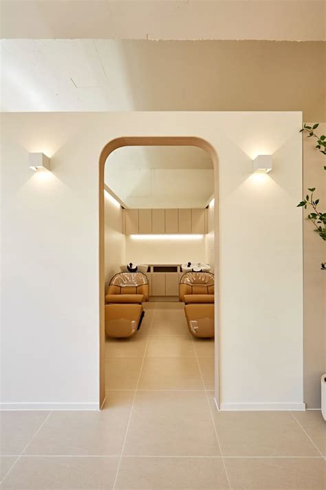 No2851 에이바헤어 화이트우드톤 미용실인테리어 샴푸실 샴푸대 Massage Room Design Salon Suites Decor Clinic