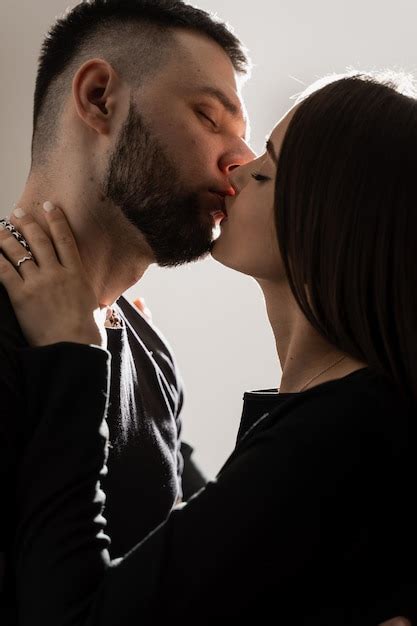 Premium Photo Love Story Of A Couple Spending Time In Cozy Room At Home Couple In Love Hugging