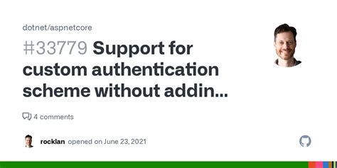 support for custom authentication scheme without adding data protection