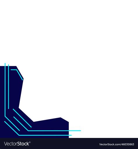 modern tech corner royalty free vector image vectorstock