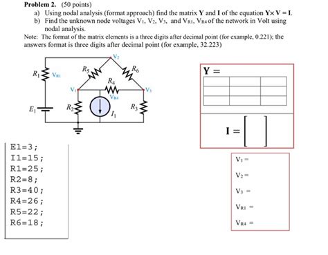 Solved Problem Points A Using Nodal Analysis Chegg Com
