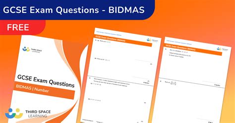 Bidmas Exam Questions Gcse Maths [free]
