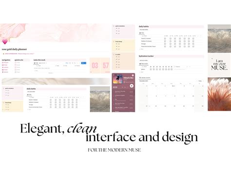 Aesthetic Notion Template Easy Notion Template That Girl Etsy