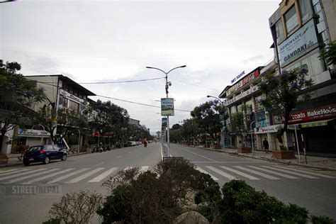 Lock Down In Kathmandu Street Nepal