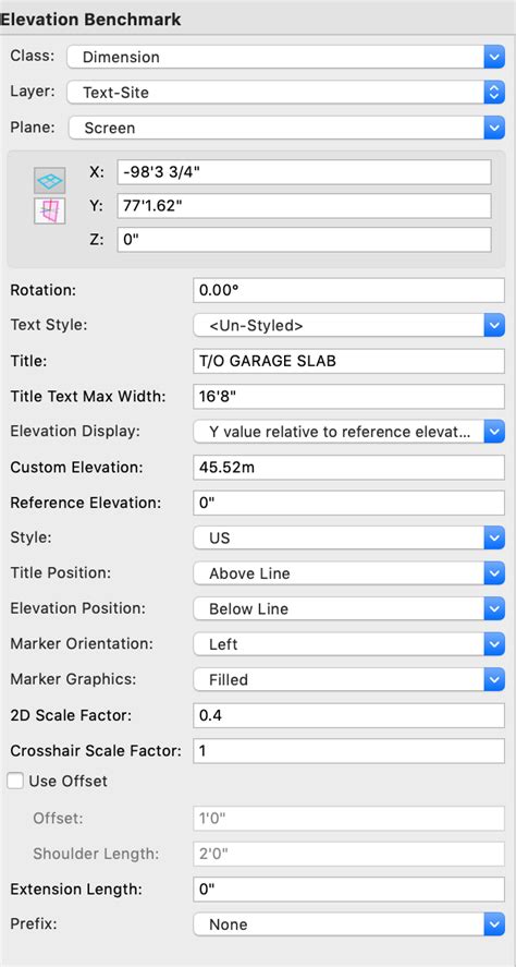 Elevation Benchmark Add Ability To Show Different Units General