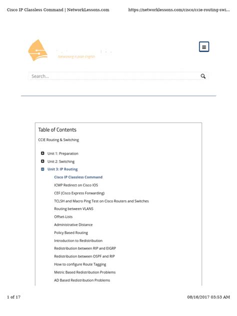 40 Cisco Ip Classless Command Pdf Routing Router Computing