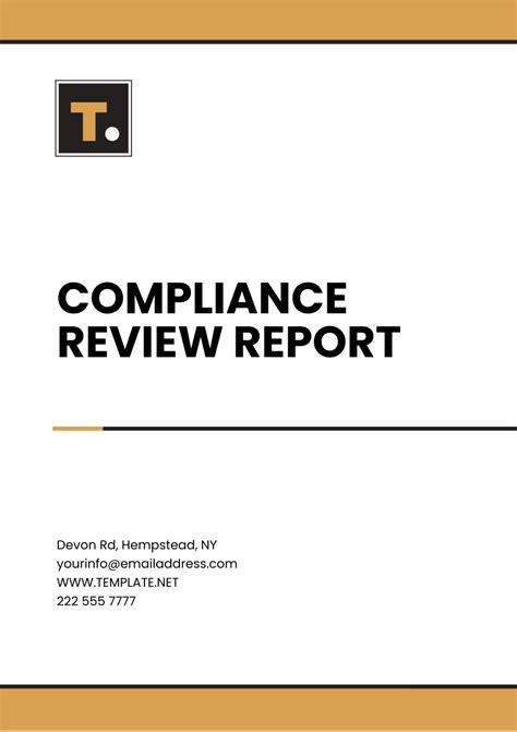 Free Compliance Monitoring Report Template To Edit Online
