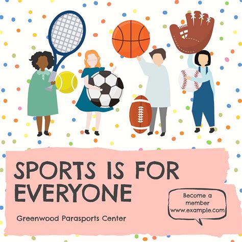 Inclusive Sports Instagram Post Template Premium Editable Template