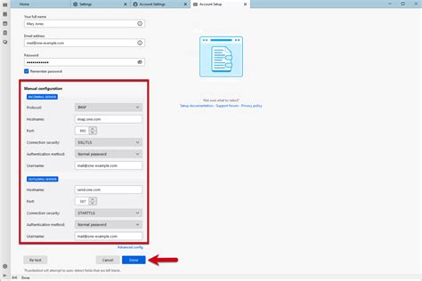 Setting Up Mail In Thunderbird For Windows Support One Com