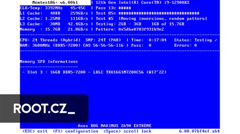 Vyšel Memtest86 6 20 S Vylepšenou Podporou Starých Strojů Root Cz