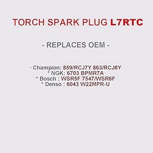 Amazon Com TORCH 2PK L7RTC Solid Spark Plug M14 1 25MM Copper Core For Motorcycle Outdoor
