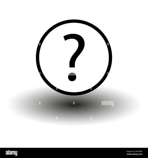 Question Mark Circle Icon Faq Symbol Concept Round Shape Faq Support Help Concept Vector