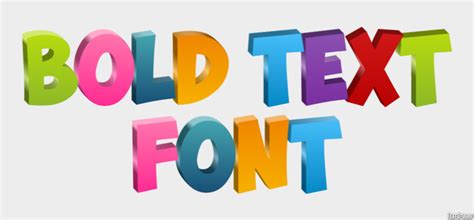 Bold Text Font Text Effect And Logo Design Font