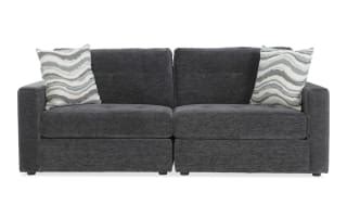 Modular Bob ™ Charcoal 86 2 Piece Loveseat Bobs Discount Furniture