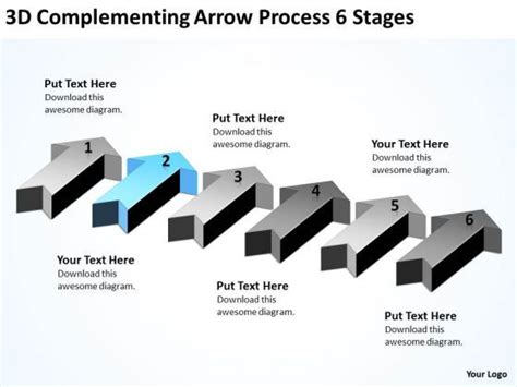 Power Point Arrows 3d Complementing Process 6 Stages Powerpoint Templates