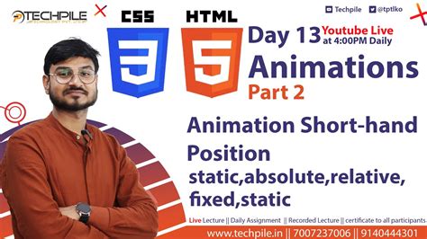 Animation Shorthand Animation Fill Mode Position In Css Day 13 Youtube
