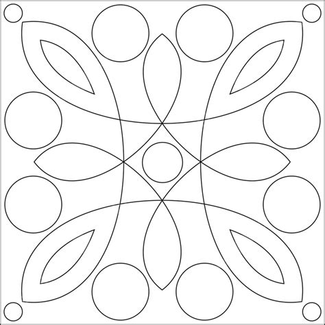 geometric coloring page shape outline ring drawing color drawing