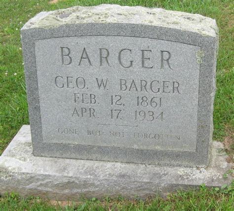 George Washington Barger 1861 1934 Find A Grave Memorial