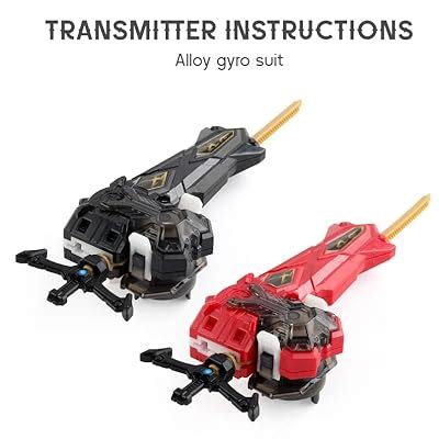 Buy CaKaBeys 6 Piece Bey Battling Burst Tops 2 Launchers Set Xiphoid