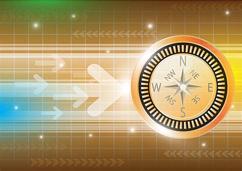 Abstract Compass And Technology Background Illustration Science Cruise