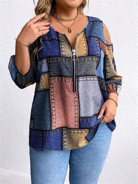 Plus Size Blouses Buy Women Curvy Fashion Shein Australia