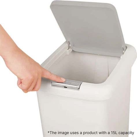 Step And Push Dust Bin 20l Gy