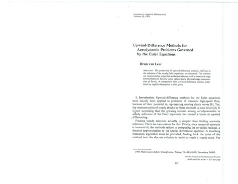 pdf upwind difference methods for aerodynamic problems governed by