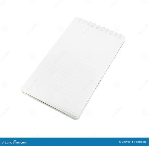 Paper Notebook Vertical Stock Photo Image Of Ball Message 32290814