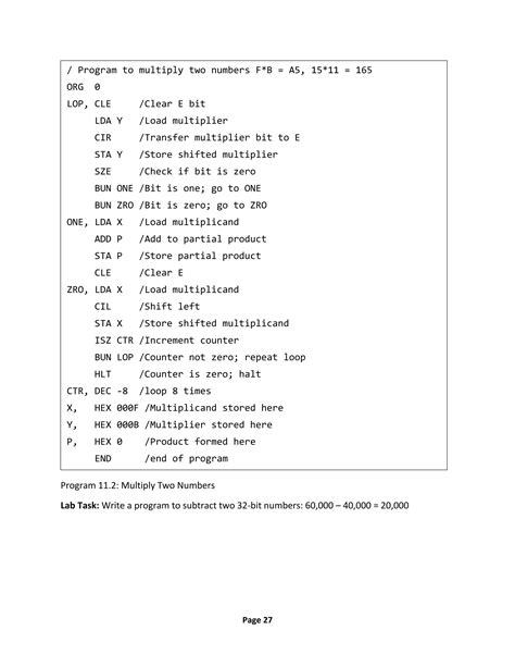 Lab Manual Computer Organization And Architecture Docx