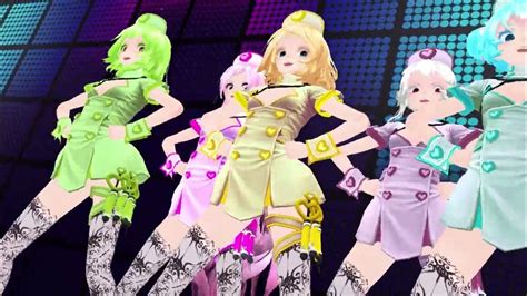 【mmd】bass Knight Dance（gumi、luka、rin、haku、miku）〔read The Description