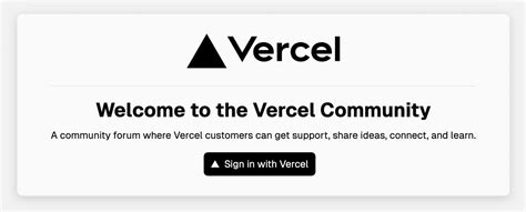 sign in with vercel