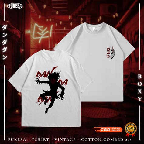 Jual Kaos Anime Dandadan Oversized Unisex Lengan Pendek T Shirt