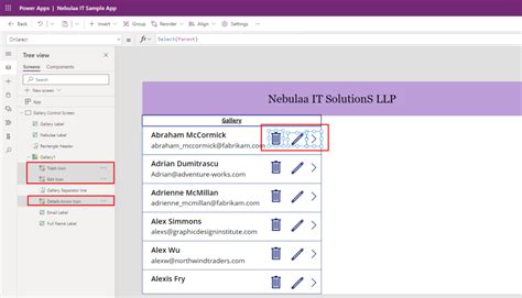 Customize A Gallery Control And Showhide Forms Based On Selection Nebulaa It Solutions
