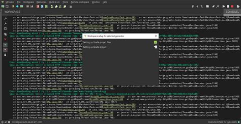 i can t open my workspace mcreator