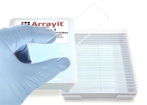 Arrayit Superepoxy 3 Microarray Substrate Slides Barcoded Schott