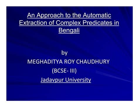 Complex Predicate Meghaditya Pdf