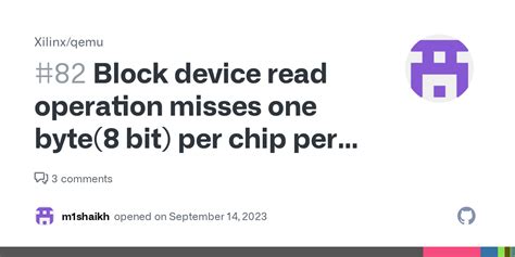 Block Device Read Operation Misses One Byte 8 Bit Per Chip Per SPI