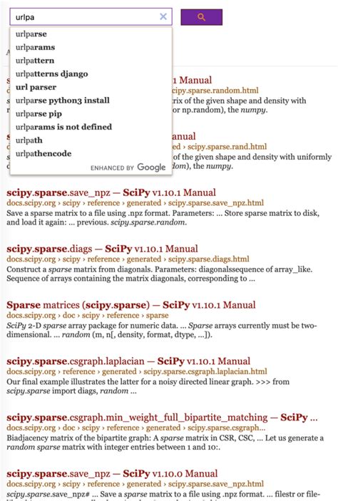 Custom Search Engine For Python Documentation Orange Narwhals
