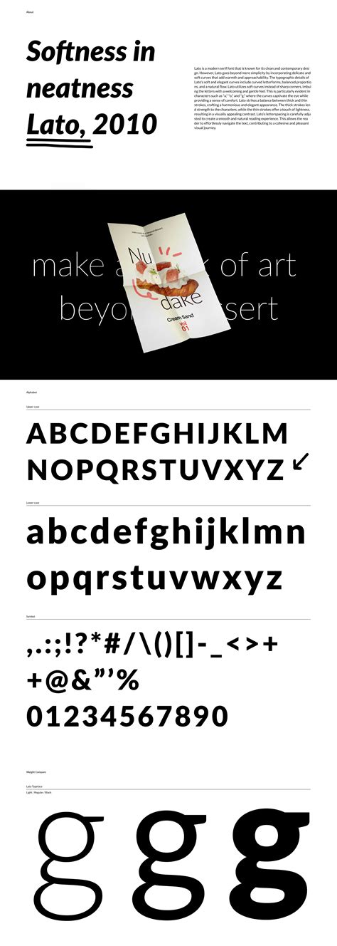 Lato Typeface Web Behance