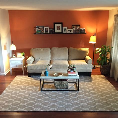 Living Room Accent Walls Ideas For Salmon