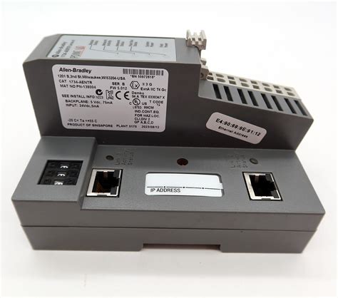 1734 Aentr Ab Allen Bradley Point 1 O Dual Port Network Adaptor New And Original Central Control